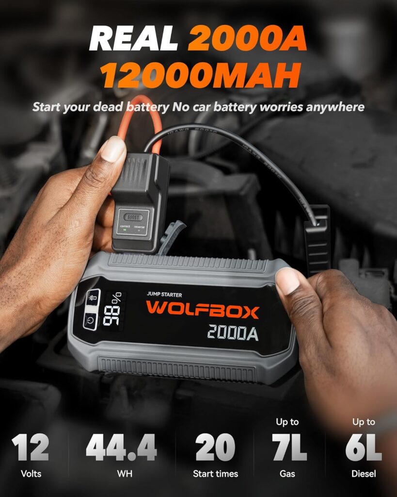 WOLFBOX 2000A Jump Starter Review