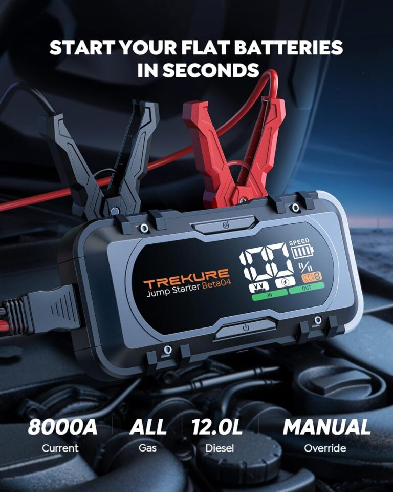 8-in-1 Car Battery Jump Starter 8000A 65W review